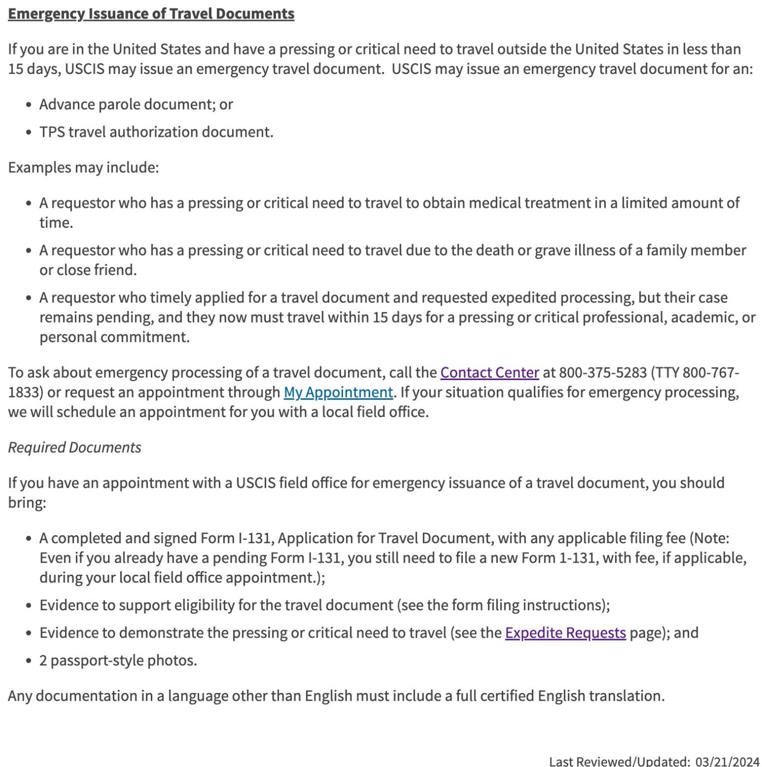 Sharing My Experience of Expediting the I-131 (Advance Parole): Steps ...